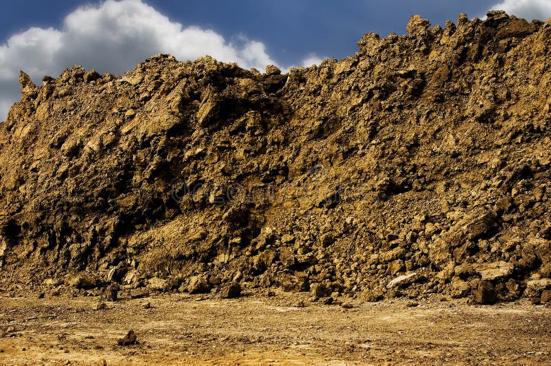 Dirt Pile stock image. Image of sand, terrain, wadi, ecoregion - 1593085