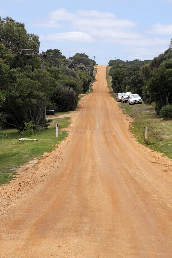 Outback Road Australia, Vanishing Into The Desert Stock Image - Image ...