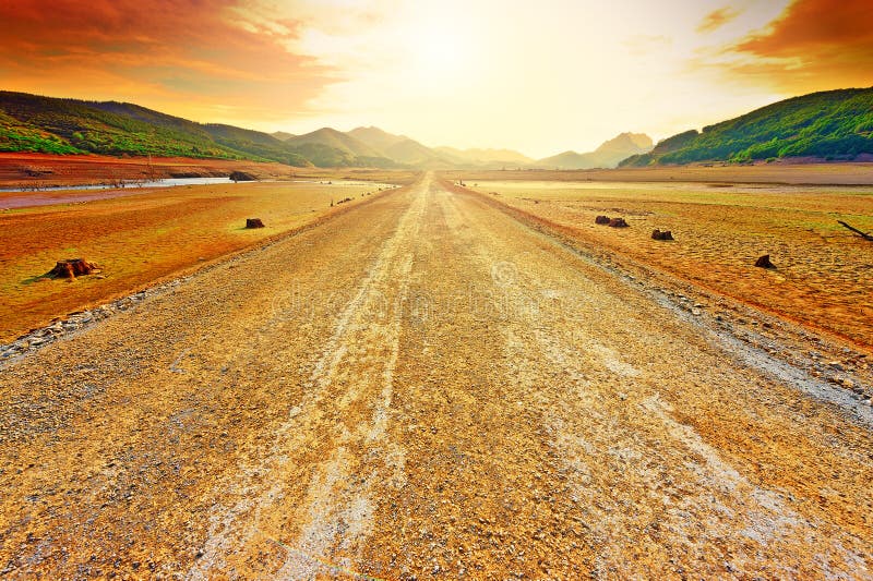 Outback Dirt Road stock photo. Image of soil, earth, long - 13137496