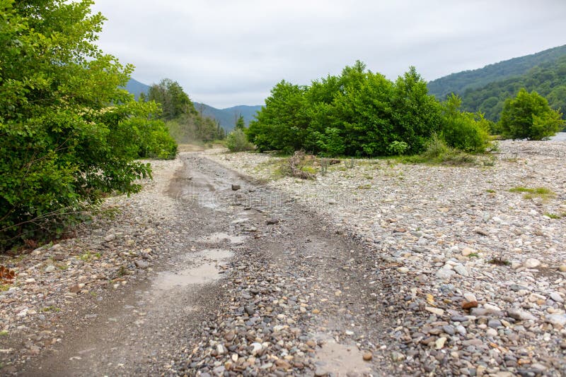 Dirt Road in a Mountainous Area Stock Photo - Image of road, dirt ...