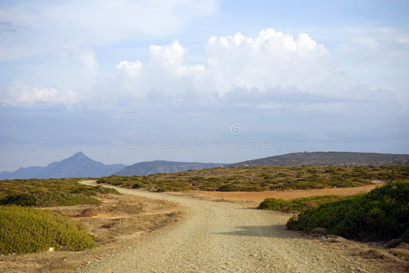 Dirt Road on the Rock Coast Stock Image - Image of road, green: 131468185