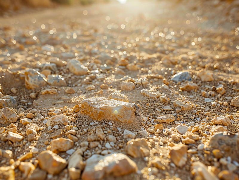 A Dirt Road with Rocks and Gravel Stock Photo - Image of water, pebble ...