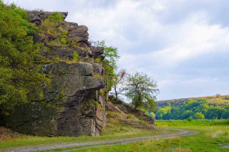Mius River Near the Village of Knyaginevka. Stock Photo - Image of ...