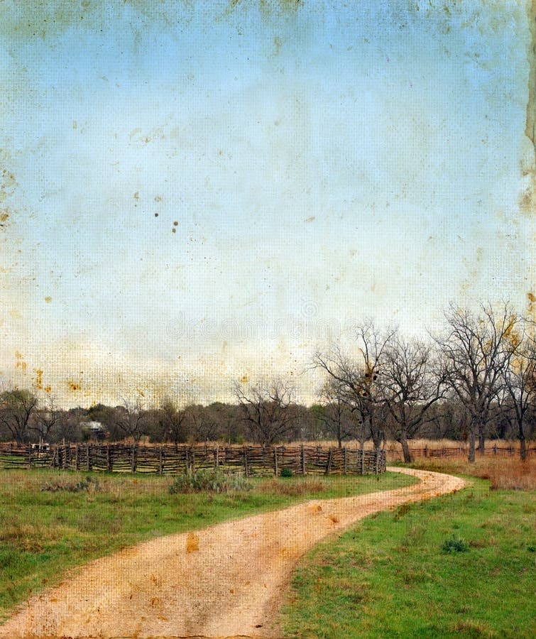 Dirt Road through the Prairie in Storm Stock Image - Image of stormy ...