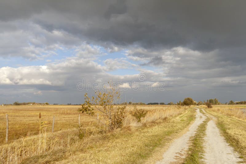 Stormy Weather on the Great Hungarian Plain Stock Photo - Image of ...