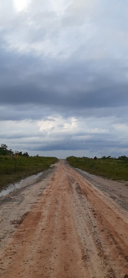 Dirt Road on the Village Side Stock Photo - Image of asphalt ...