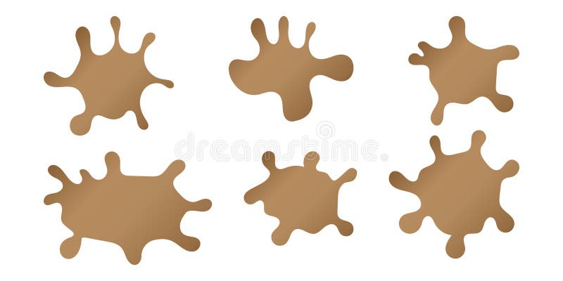 Dirt Stain, Stain Icon, Ink Symbol, Silhouette of Stain Splash, Mud ...