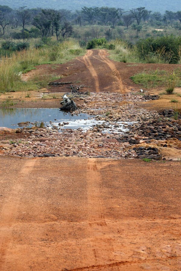 Dirt Track Crossing A Stream Picture. Image: 4824916
