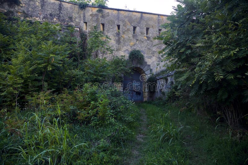 Dirt Trail that Leads To a Closed Gate Stock Photo - Image of cloud ...