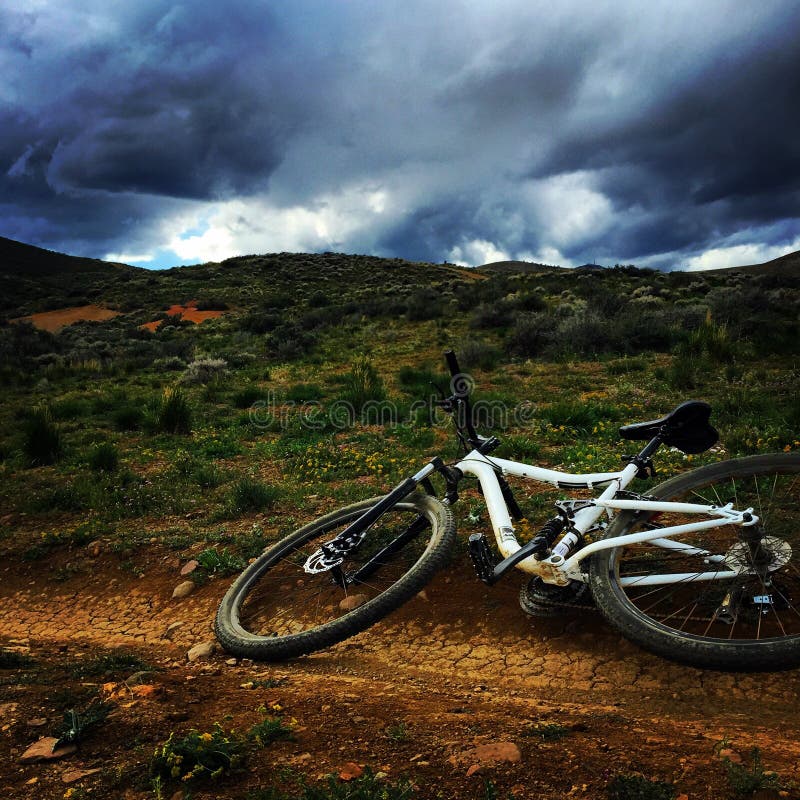 Dirt trail stock image. Image of trail, dirt, biking - 68080819