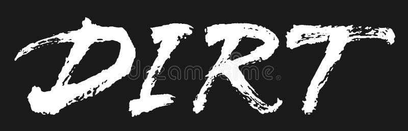 Dirt vector lettering stock vector. Illustration of symbol - 142850740