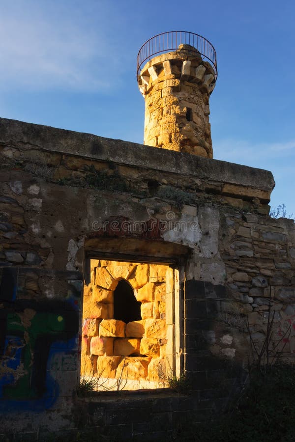 Dirty and Abandoned Fortification Stock Image - Image of fortress ...