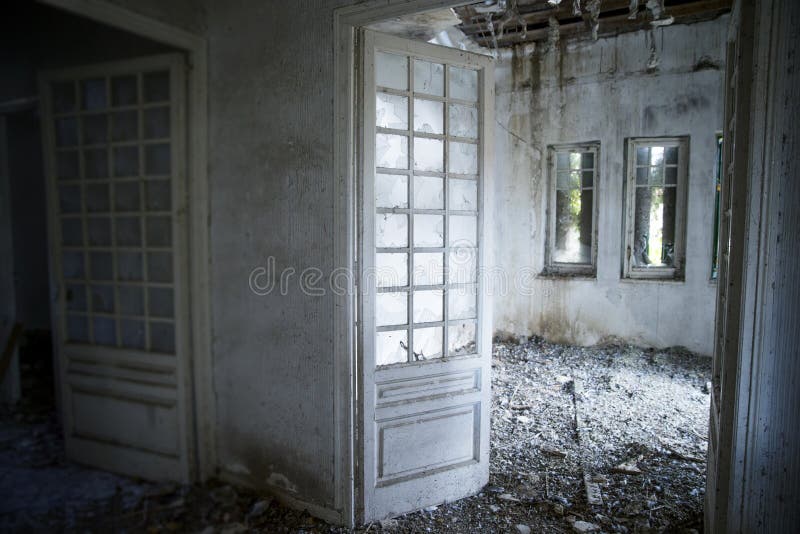 Dirty abandoned house stock image. Image of damaged, empty - 99736755