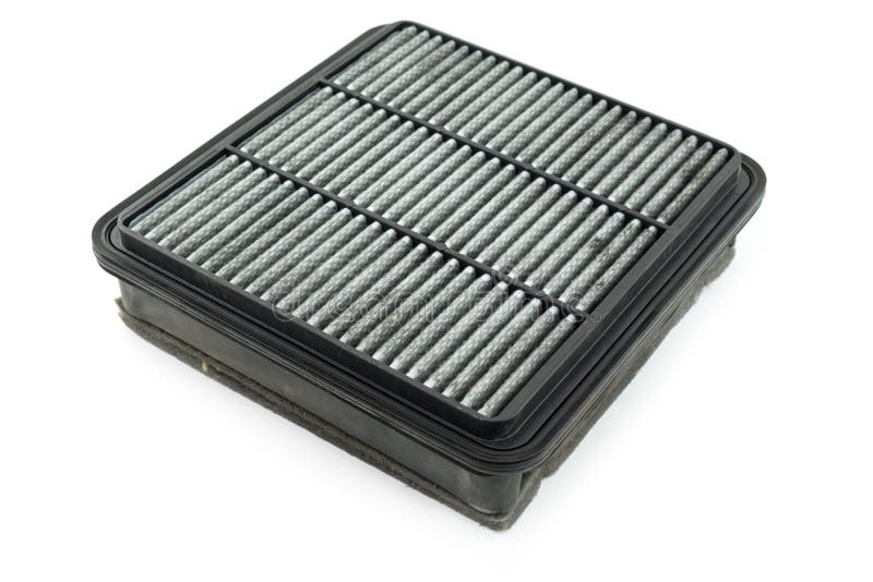 Dirty Air Filter for Car, Automotive Spare Part Stock Photo - Image of ...