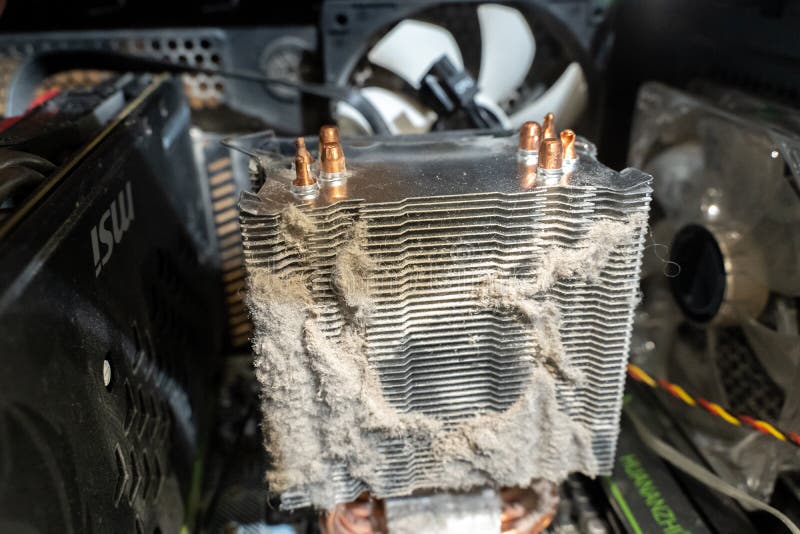 Dirty Aluminum Heatsink for Cooling the Central Processing Unit of a ...