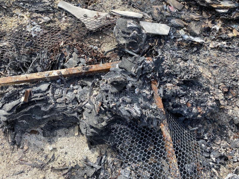 Dirty ash on the ground stock image. Image of summer - 193853823