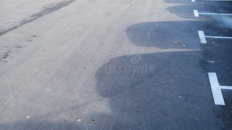 Dirty Asphalt Road with Car Shadows Stock Photo - Image of stone ...