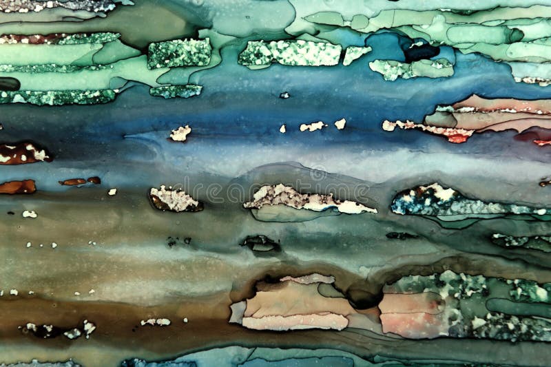 Dirty Background of Ink Smudges Multicolored Stock Photo - Image of ...