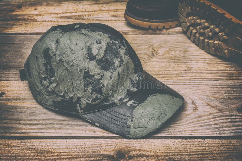 Dirty black leather cap stock image. Image of engineering - 101557535