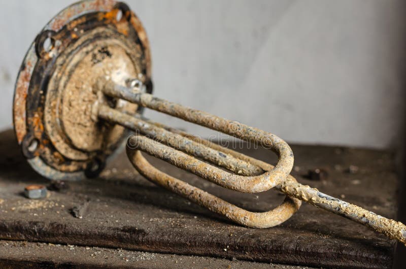 Dirty Boiler Heating Element. Stock Photo - Image of parts, repair ...