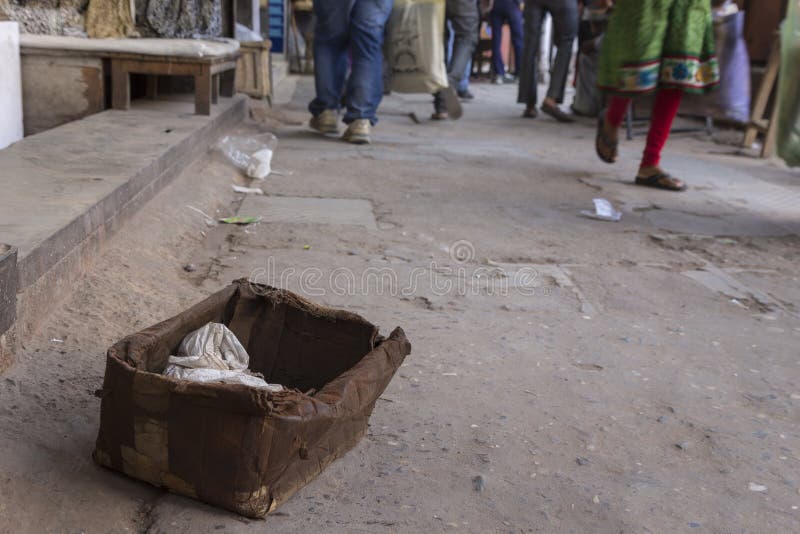 Dirty box trash stock photo. Image of refuse, garbage - 91758732