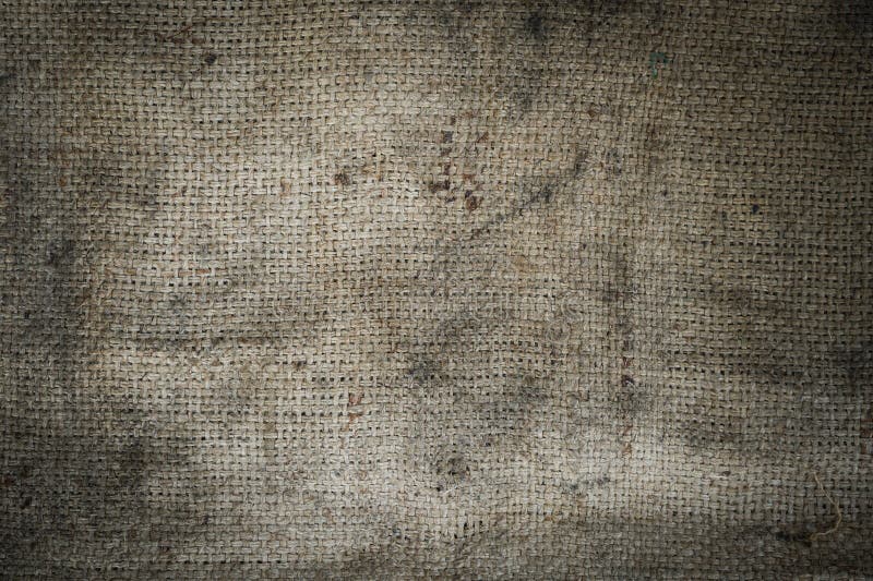 Dirty Burlap Sack with Oily Texture Stock Image - Image of macro ...
