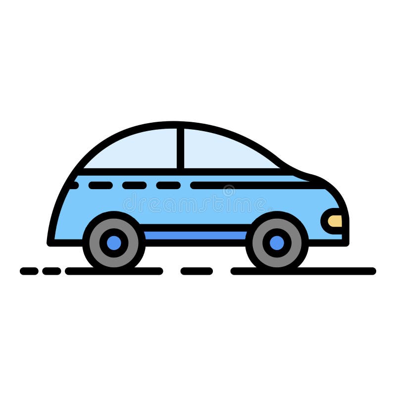 Dirty Car Icon Color Outline Vector Stock Vector - Illustration of ...