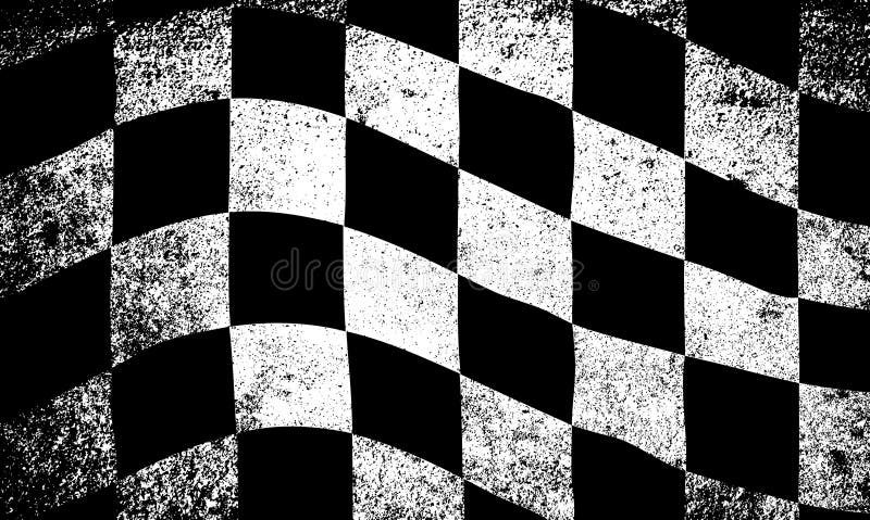 Checkered Flag Wave on White Design Race Championship Background Vector ...