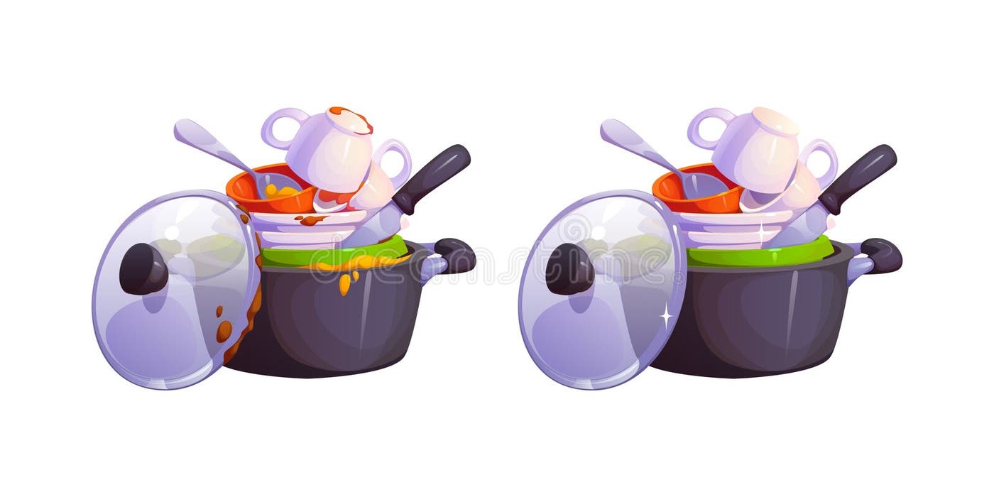 Stack Dirty Plates Stock Illustrations – 279 Stack Dirty Plates Stock ...