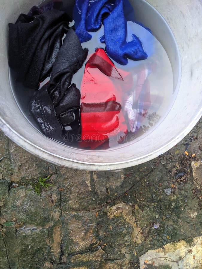 Dirty Cloth in Water Basket Stock Image - Image of white, dirty: 221641825