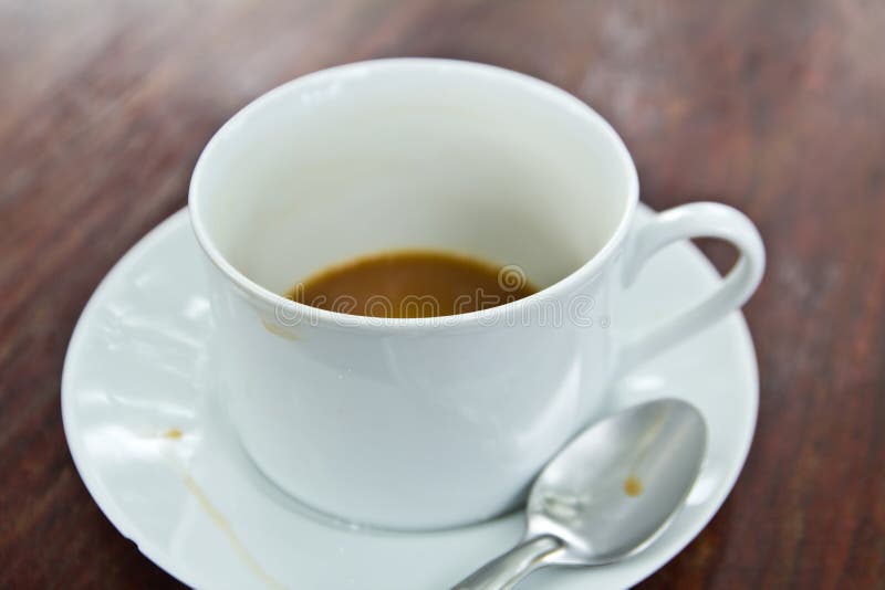 Dirty coffee cup stock image. Image of caffeine, brown - 25487441