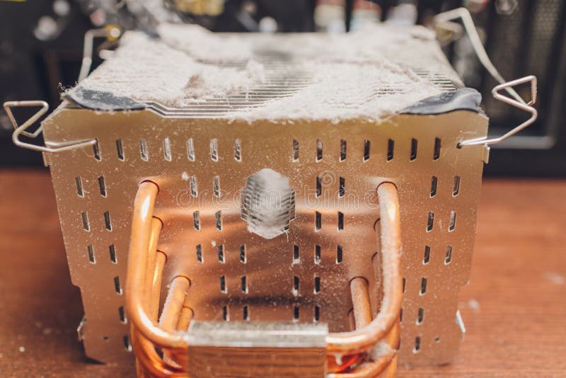 Dirty Computer Case.Dust Layer on the System Unit.Time To Clean Your ...