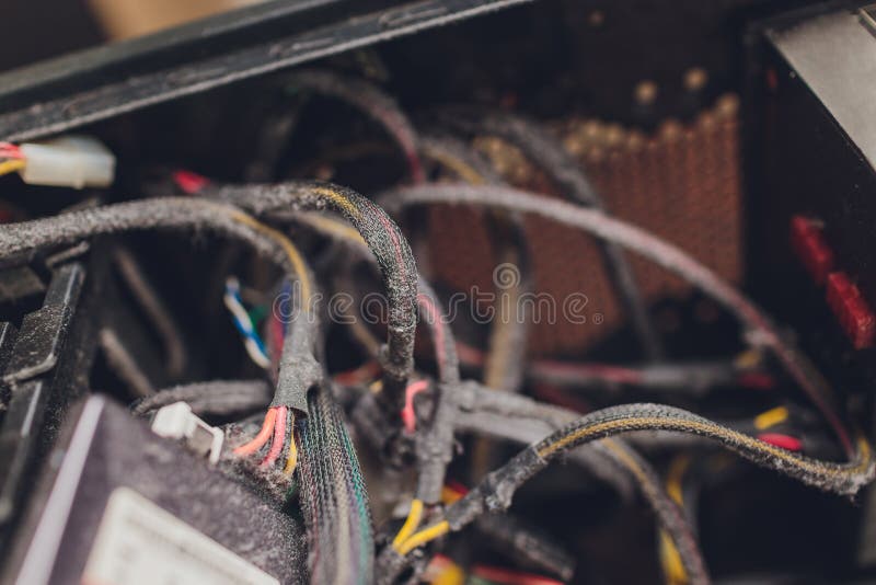 Dirty Computer Case.Dust Layer on the System Unit.Time To Clean Your ...