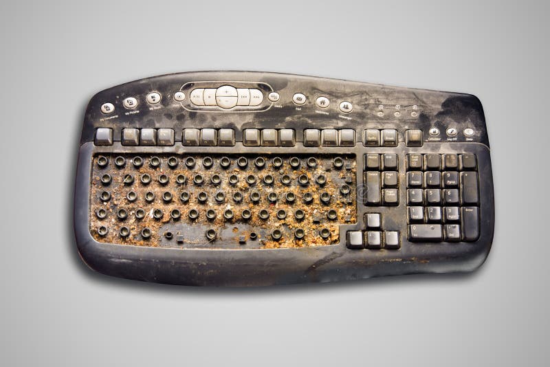 Dirty Computer Keyboard stock image. Image of keyboard - 46836575