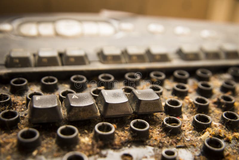 Dirty Computer Keyboard stock image. Image of keyboard - 46836575