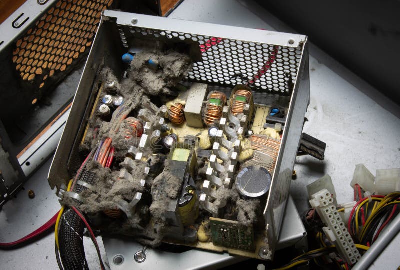 Dirty computer keyboard stock image. Image of ruined - 17899205