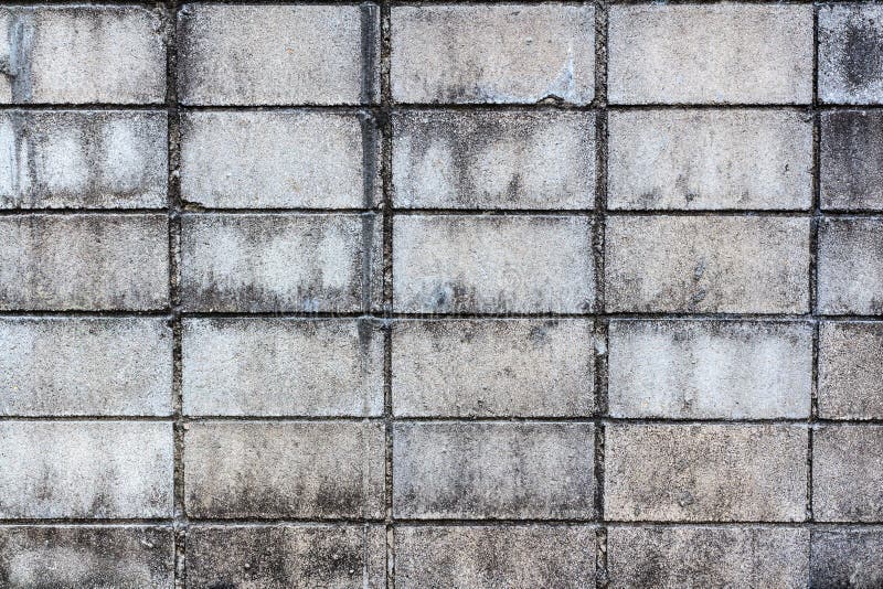 Dirty concrete block wall stock photo. Image of outdoors - 43791928