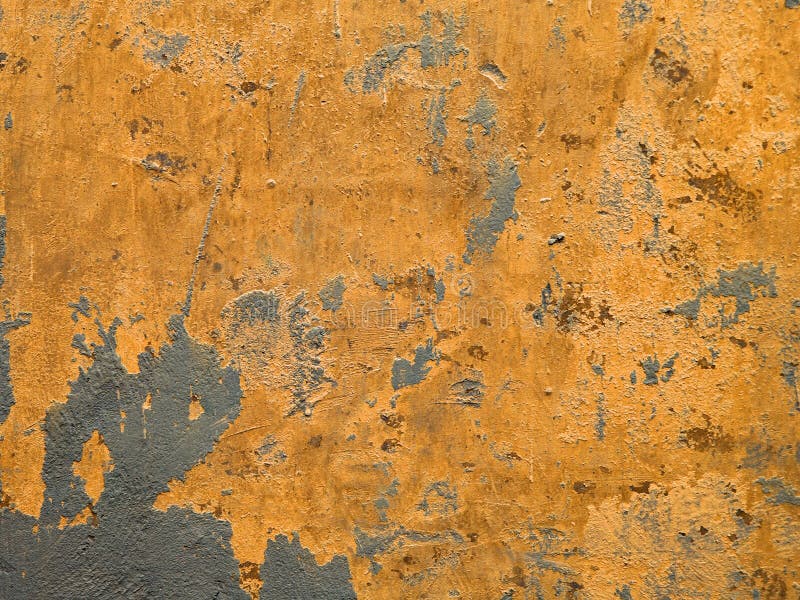 Dirty Cracked Orange Wall Texture Background Stock Photo - Image of ...