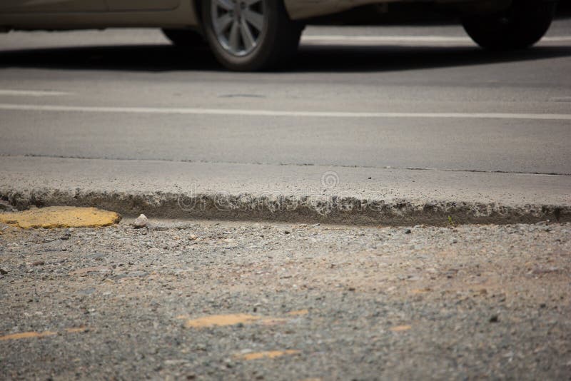 Dirty and Damage of Asphalt Road Stock Photo - Image of surface, gray ...
