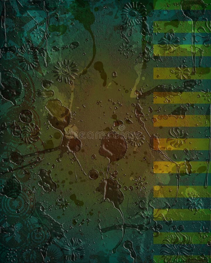 Dirty Dark Green Grunge Background Design Stock Illustration ...