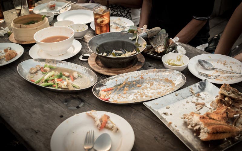 Dirty dish stock photo. Image of plate, dinner, hungry - 110855616