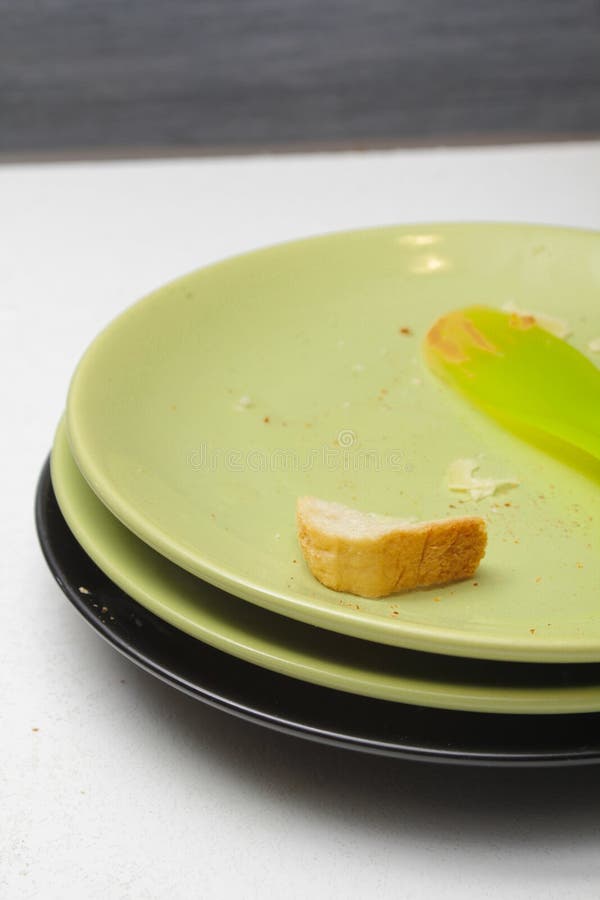 Dirty dished stock image. Image of black, plastic, household - 28479009