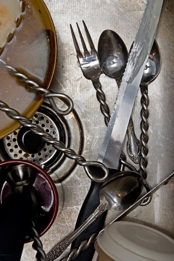 Dirty Dishes stock photo. Image of dirt, clean, bachelor - 2239414