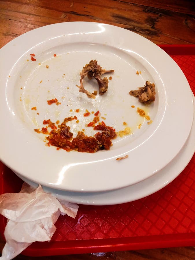 Dirty dishes after eating stock photo. Image of nature - 246694232