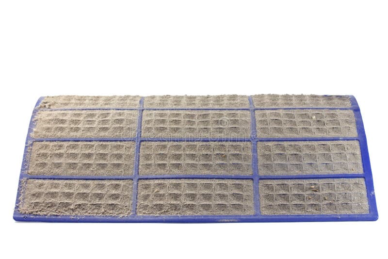 Dirty Dust on Air Conditioner Filter Stock Image - Image of cool ...