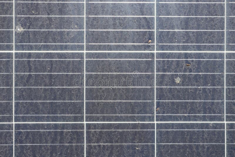 Dirty Dusty Solar Panels Top View Stock Image - Image of poor, degrade ...