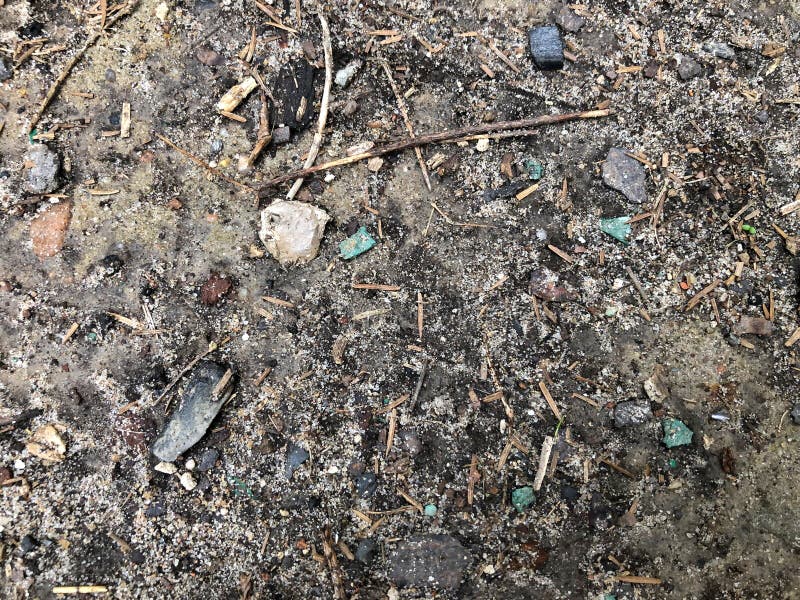 Dirty Earth Texture with Stones and Shards Stock Photo - Image of ...