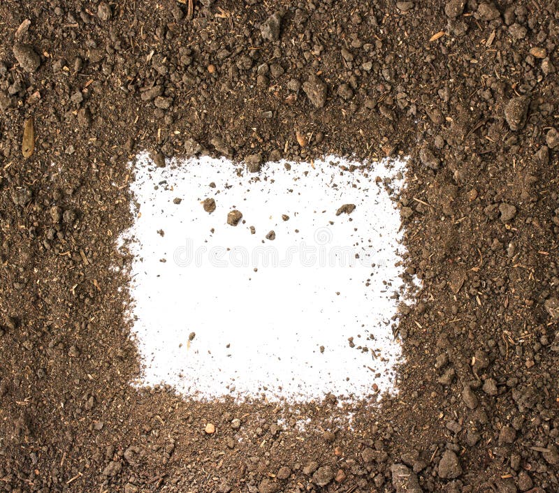 Dirty Earth on White Background. Stock Photo - Image of land, closeup ...