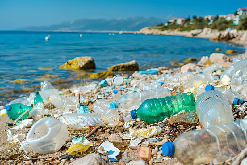 Dirty Ecology Environment with Scattered Garbage and Waste of Human ...