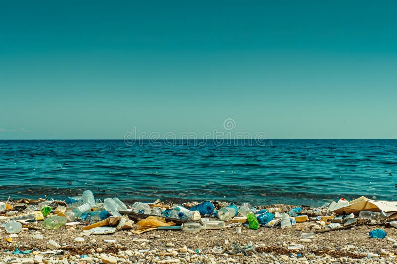 Dirty Ecology Environment with Scattered Garbage and Waste of Human ...